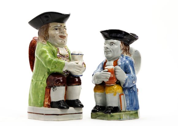 Bonhams : A Pratt-type Toby jug and a Walton Toby jug Circa 1800-1815