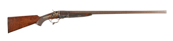 Bonhams : A 4-bore (4in) single-barrelled hammer wild-fowling gun by S ...