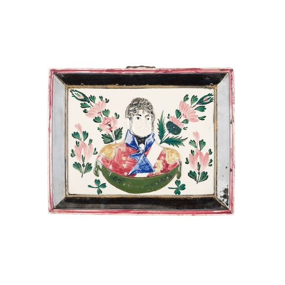 Bonhams : A Portobello pottery plaque of George IV Early 18th century ...