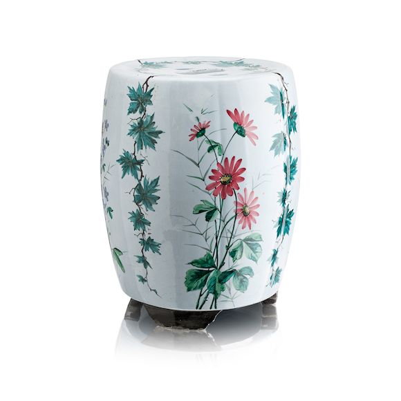 Bonhams : A rare Wemyss pottery Chinese garden seat