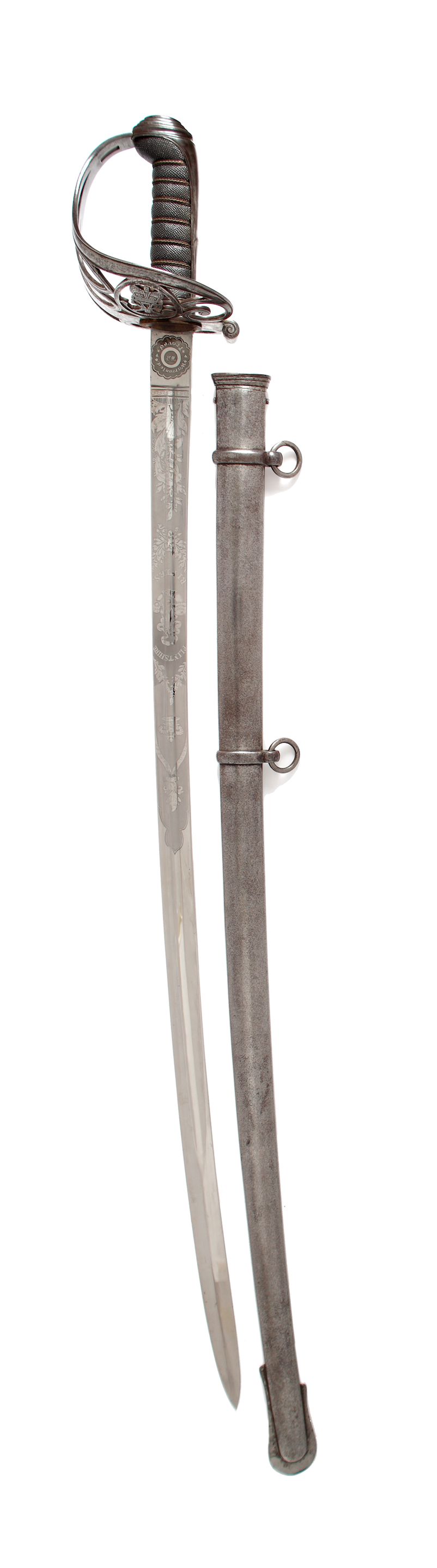 Bonhams : A Rifle Officer's Regimental Sword of the Flintshire Rifles