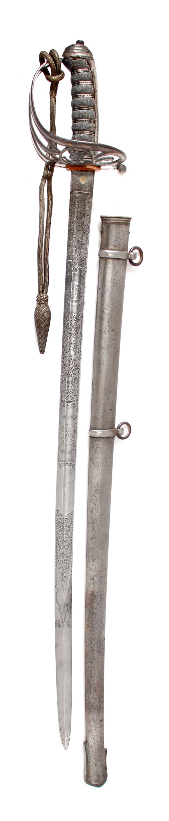 Bonhams : A Regimental Rifle Officer's Sword of the Robin Hood Rifles