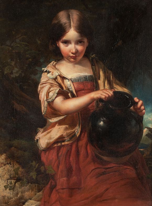 Bonhams : Robert Gavin, RSA (British, 1827-1883) Return from the Well ...