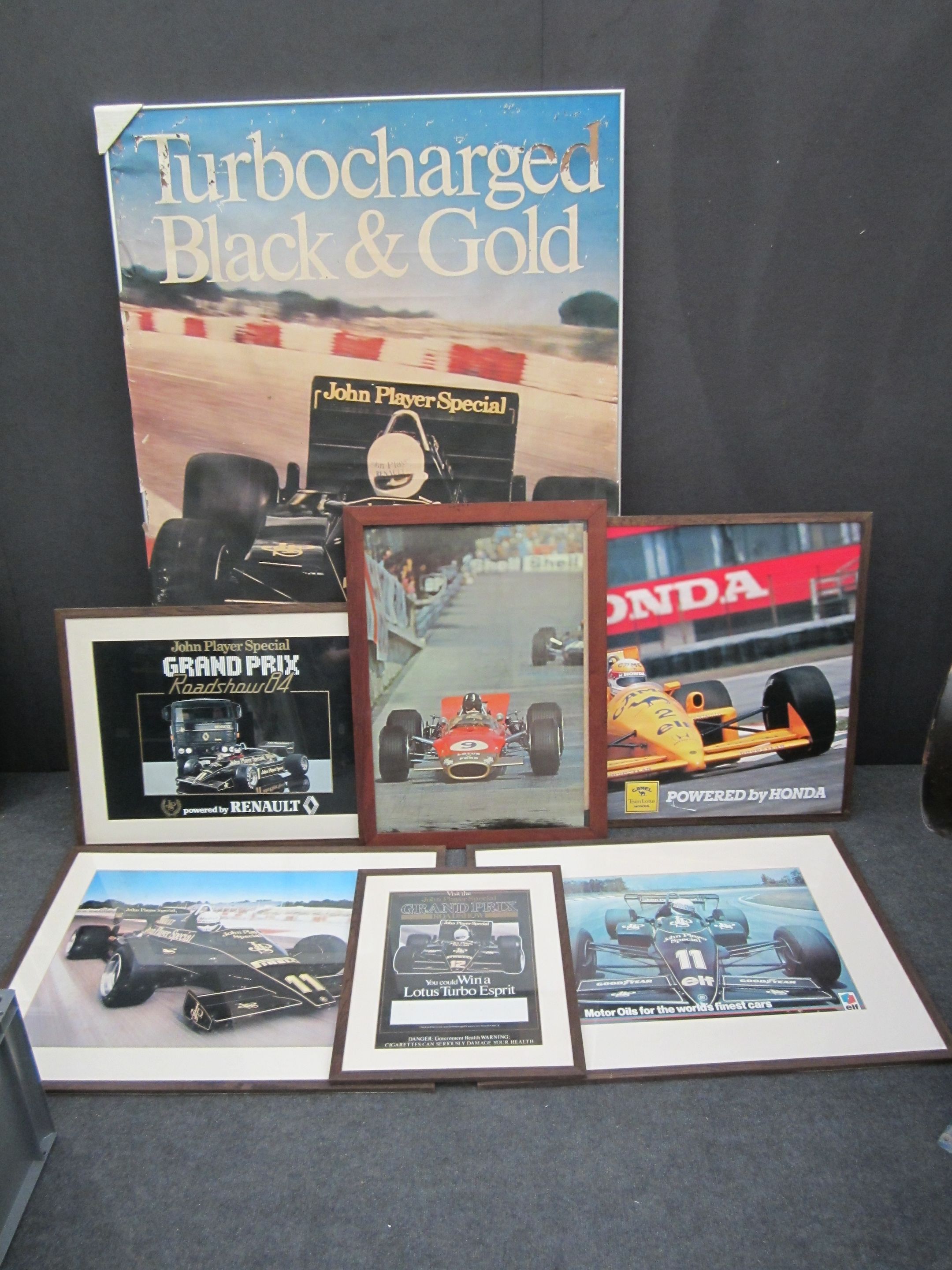 Bonhams Cars : Seven Lotus Formula 1 prints and posters,