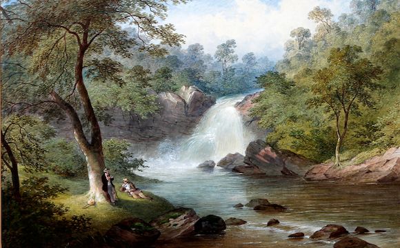 Bonhams : Charles Frederick Buckley (British, 1812-1869) 'Rhaiadyr Du ...