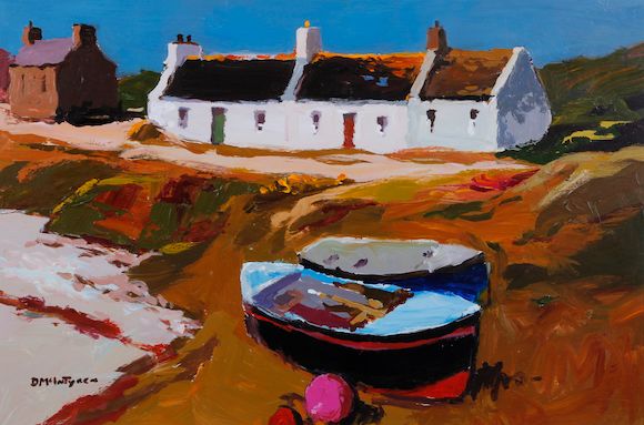 Bonhams : Donald McIntyre (British, 1923-2009) 'Port Elen on the Island ...