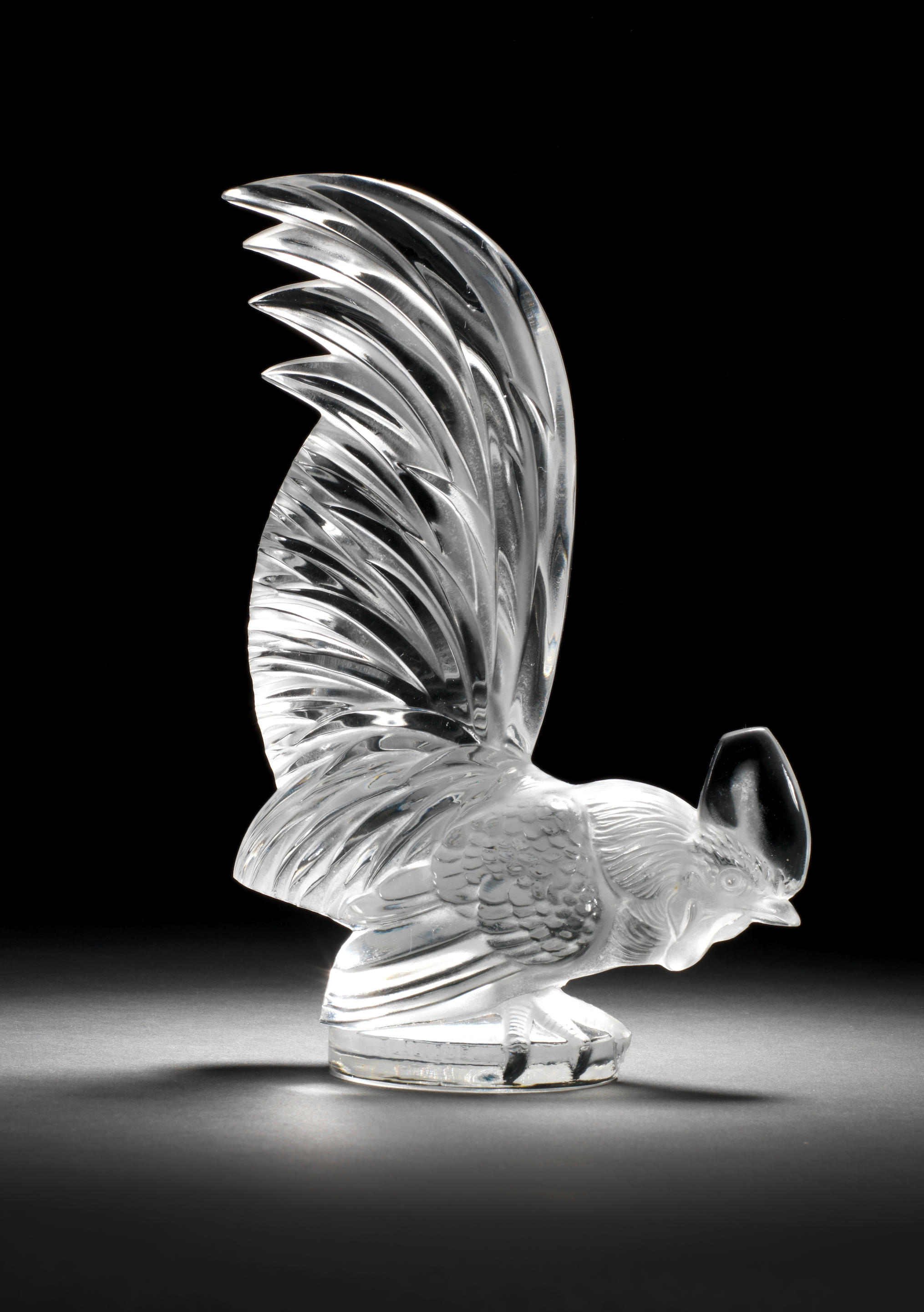 Bonhams Cars A Pre War Coq Nain Glass Mascot By Rene Lalique