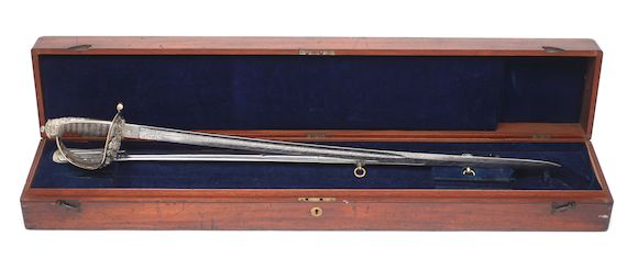 Bonhams : A Cased Victorian Presentation Sword