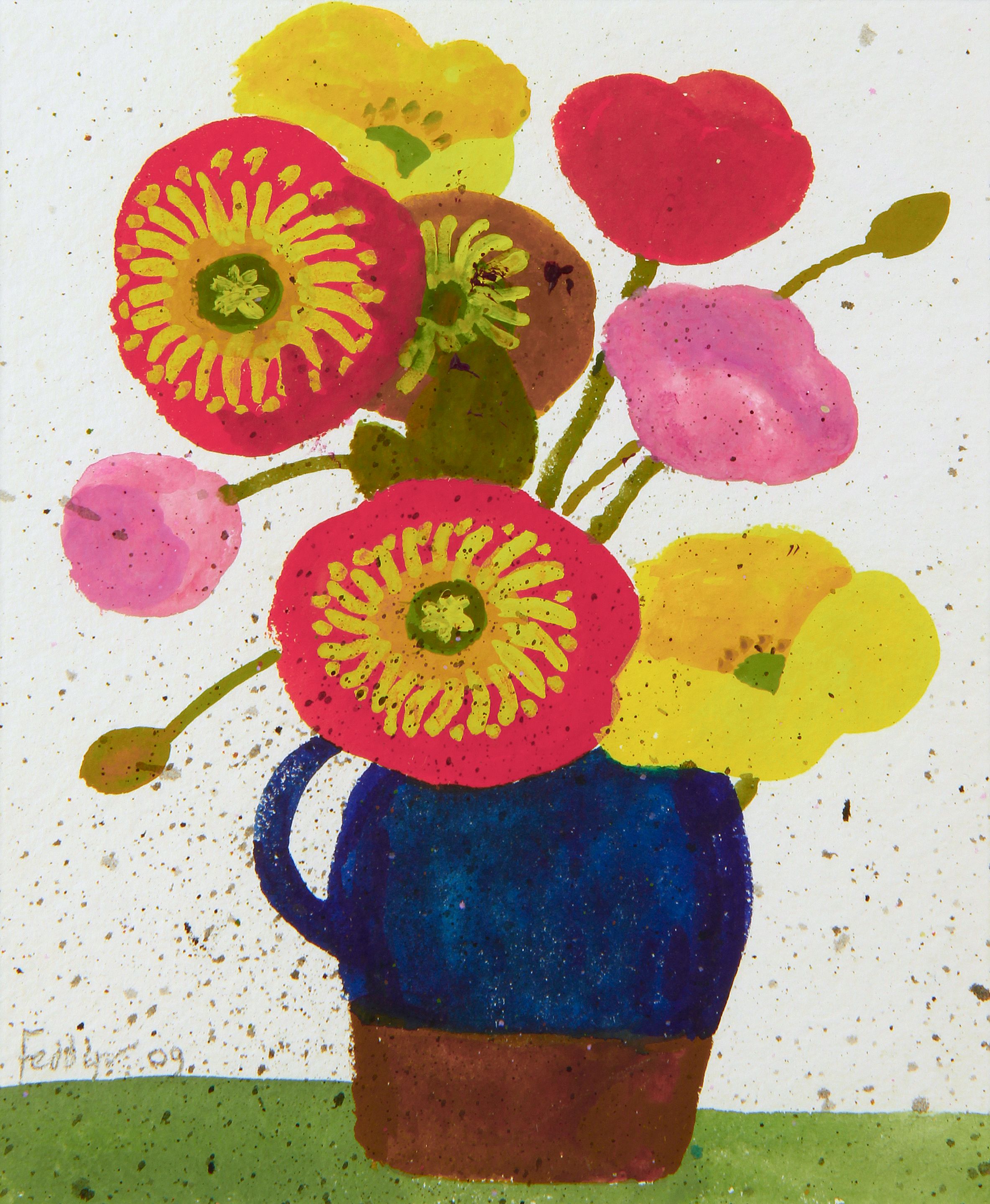 Bonhams : Mary Fedden R.A. (British, 1915-2012) Still life of flowers ...