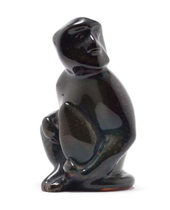 Bonhams : Doulton Burslem Langur Monkey a Rare Experimental Flambé ...