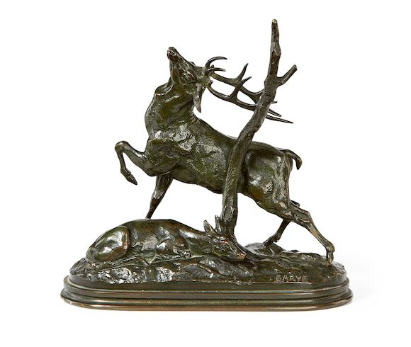 Bonhams : After Antoine Louis Barye, French (1795-1875) A 19th century ...
