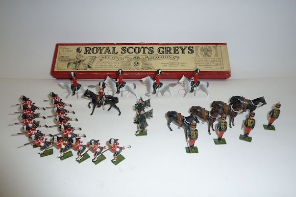 Bonhams : Britains set 32, Royal Scots Greys 30