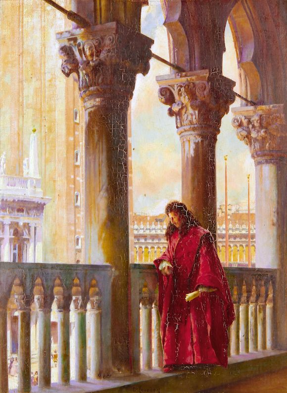 Bonhams : William Logsdail (British, 1859-1944) On the logia of the ...