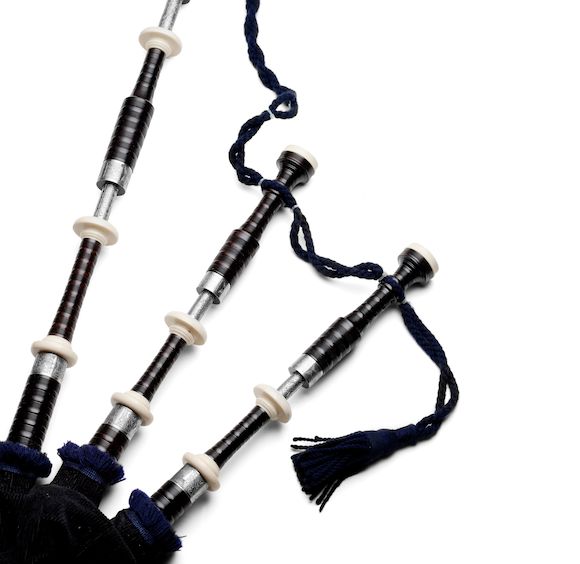 Bonhams : A 20th century set of ivory and white metal mounted bagpipes ...