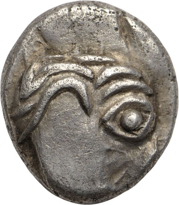 Bonhams : Eastern Celtic Imitation of Philip II - Kapostal Type, 2nd-1st Century BC, Obol 0.83g ...