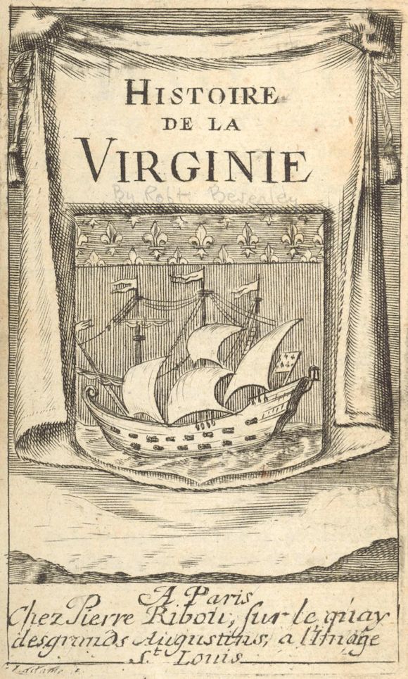 Bonhams : BEVERLEY (ROBERT)] Histoire de la Virginie... par un auteur ...