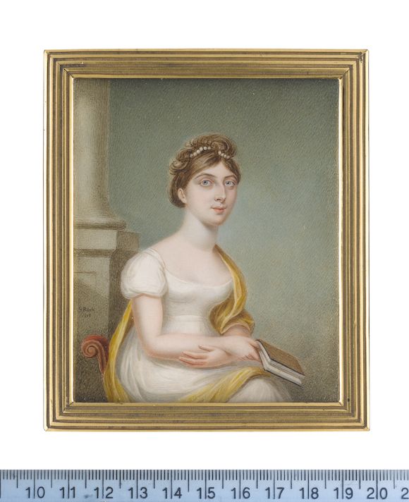 Bonhams : Sampson Towgood Roch(e) (Irish, 1759-1847) A Lady, seated on ...