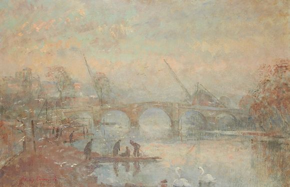 Bonhams : Philip Connard (British, 1875-1958) The Bridge at Richmond