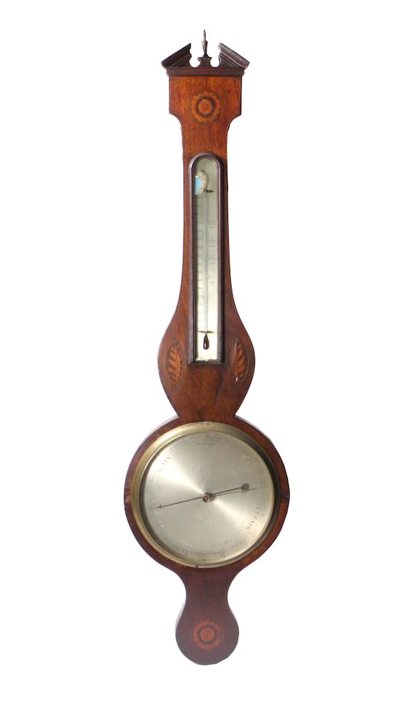 Bonhams : A Regency mahogany barometer Engraved P. Cossal, Glasgow