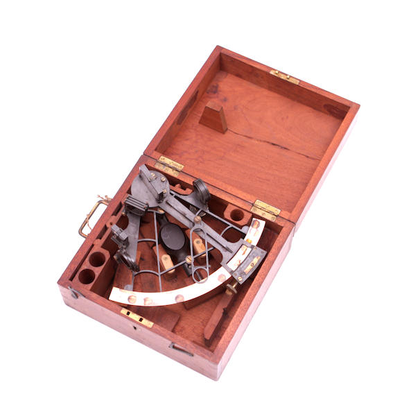 Bonhams An Early 20th Century Black Lacquered Sextant