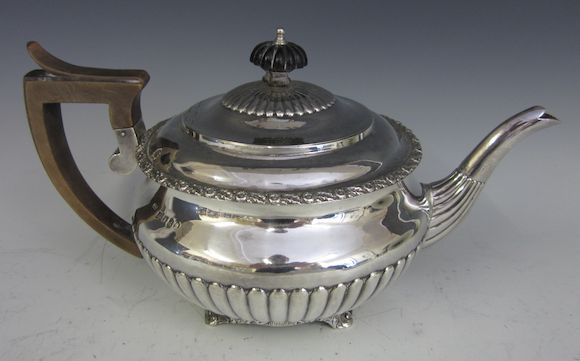 Bonhams : A George III silver circular teapot by Thomas Halford, London ...