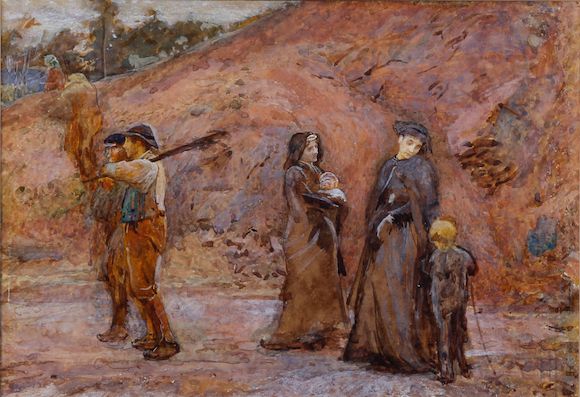 Bonhams : George John Pinwell (British, 1842-1875) 'The Quarry'