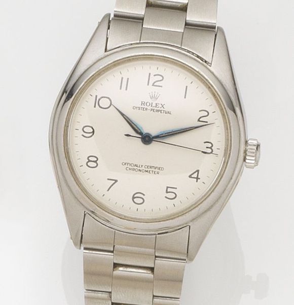 Bonhams : Rolex. A stainless steel automatic bracelet watchOyster ...