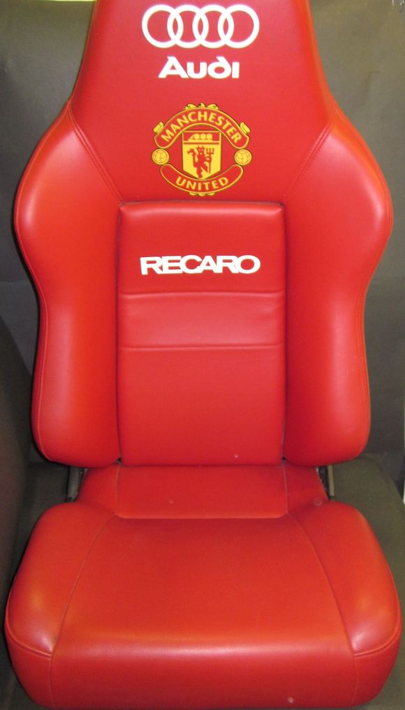 Bonhams : A Manchester United Old Trafford 'dug out' chair