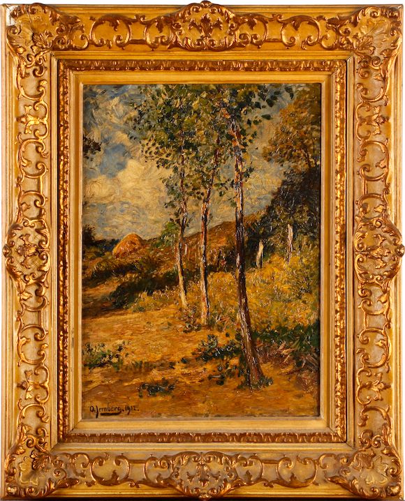 Bonhams : Olof August Andreas Jernberg (German, 1855-1935) Landscape ...
