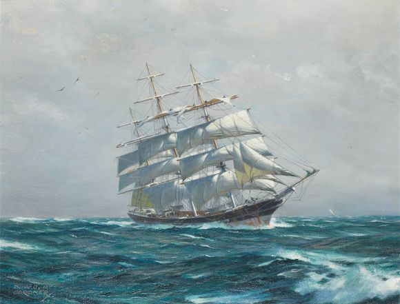Bonhams : Derek George Montague Gardner (British, 1914-2007) In full sail