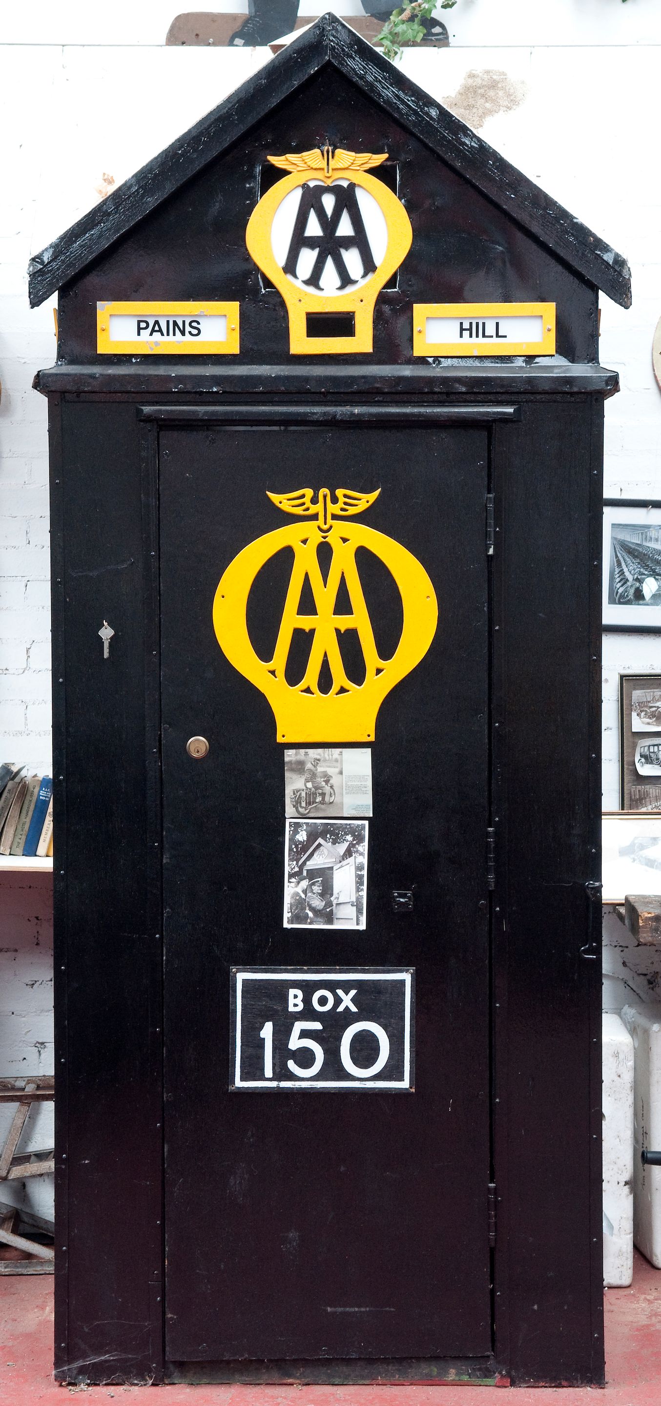Bonhams Cars : An original AA phone box,