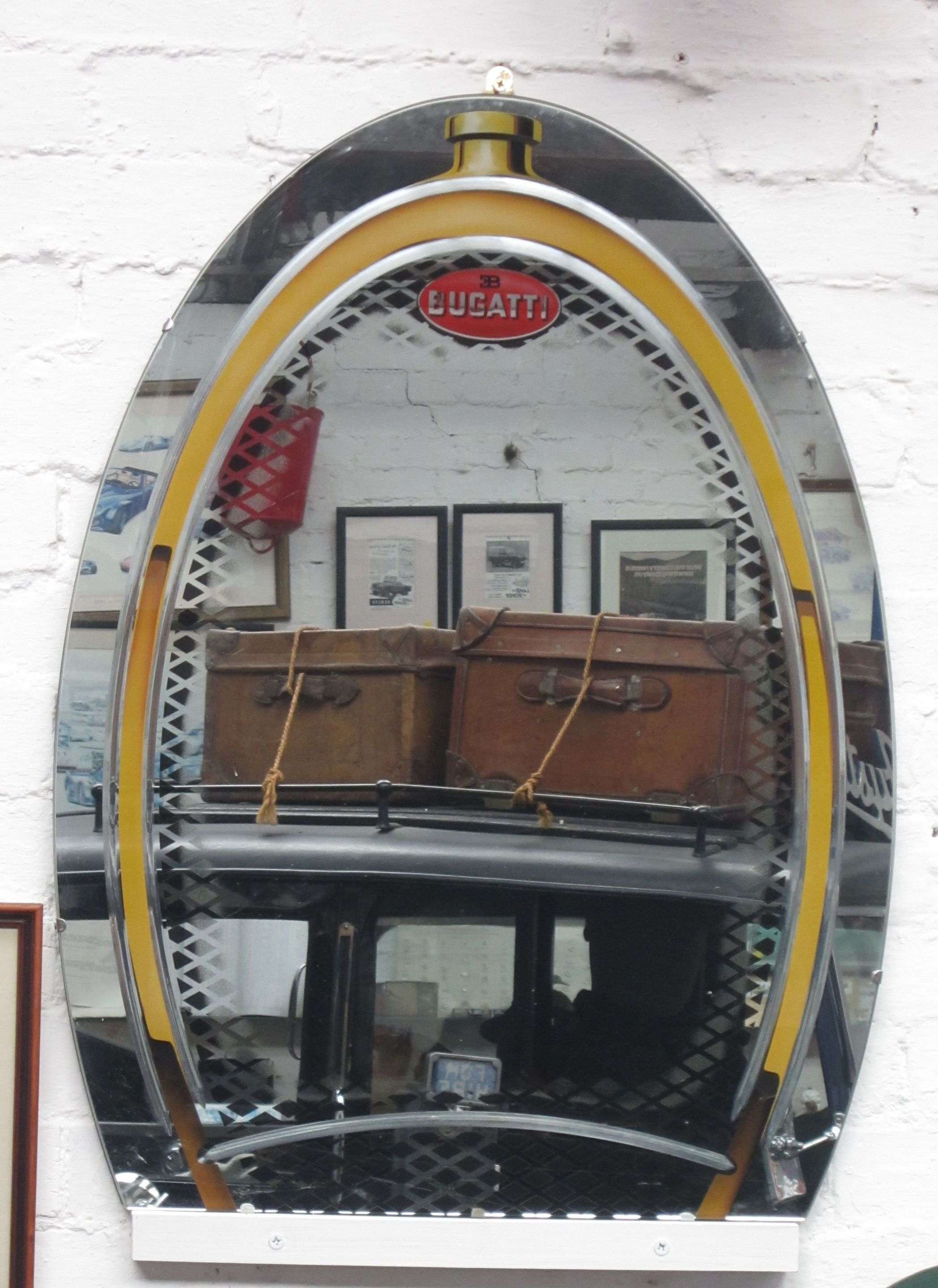 Bonhams Cars : A Bugatti radiator mirror,