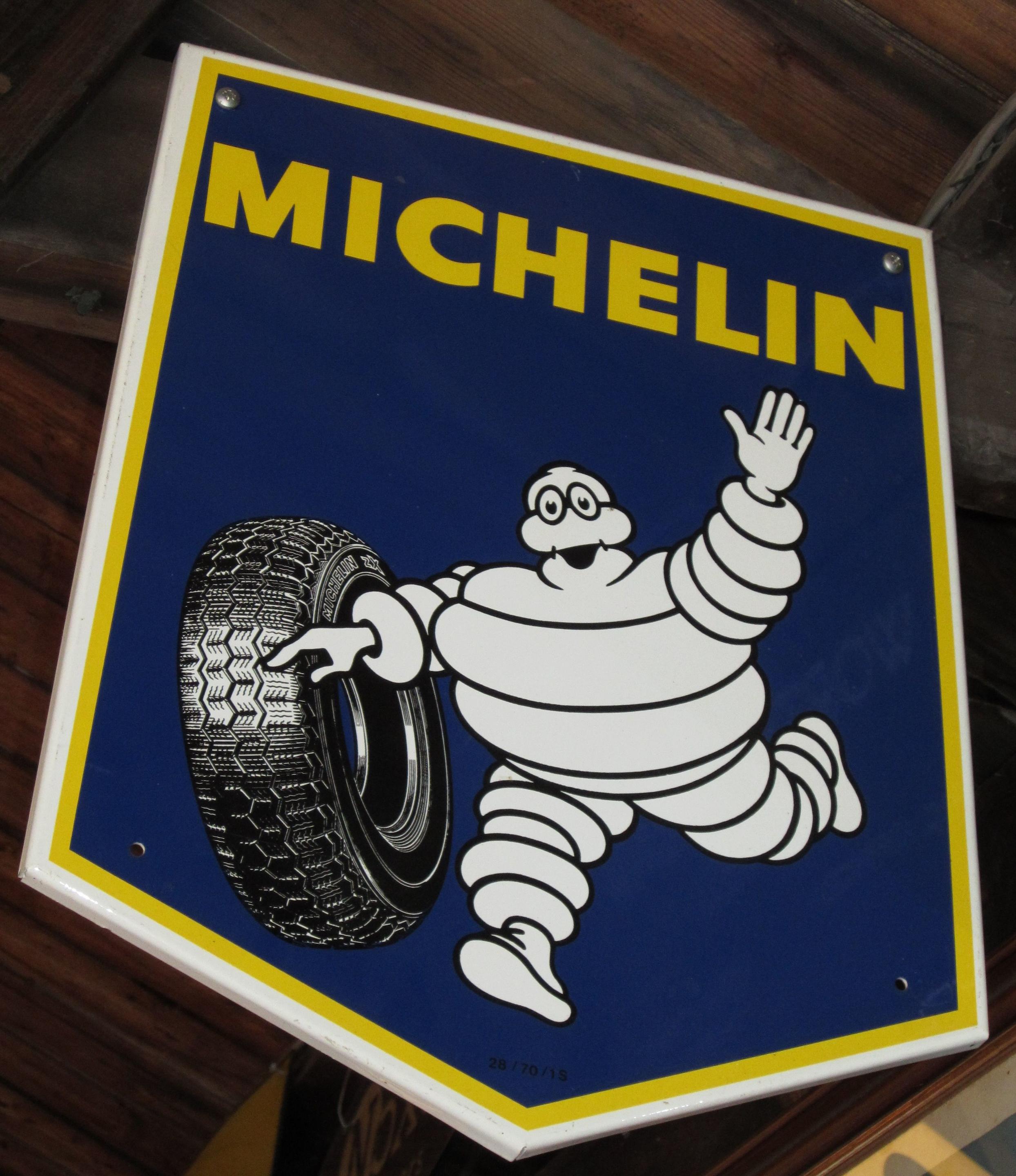 Bonhams Cars : Assorted Michelin advertising signs and items,