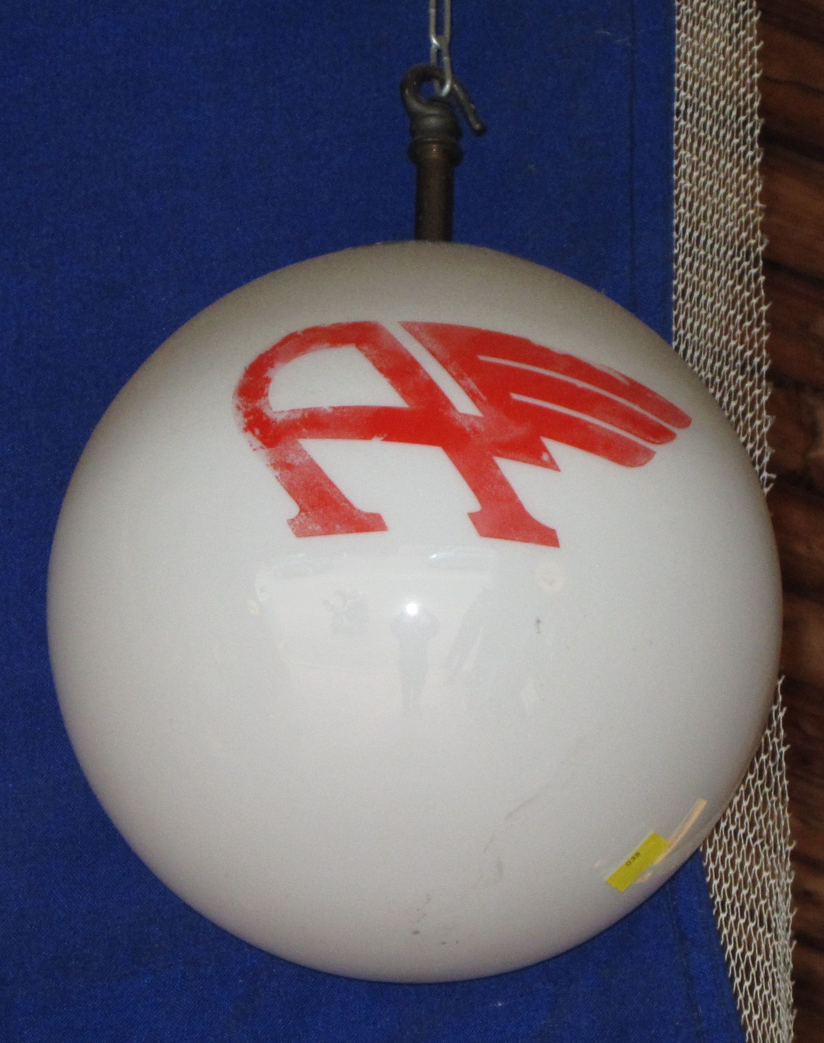 Bonhams Cars : An Austin Flying A decorated glass hanging globe,