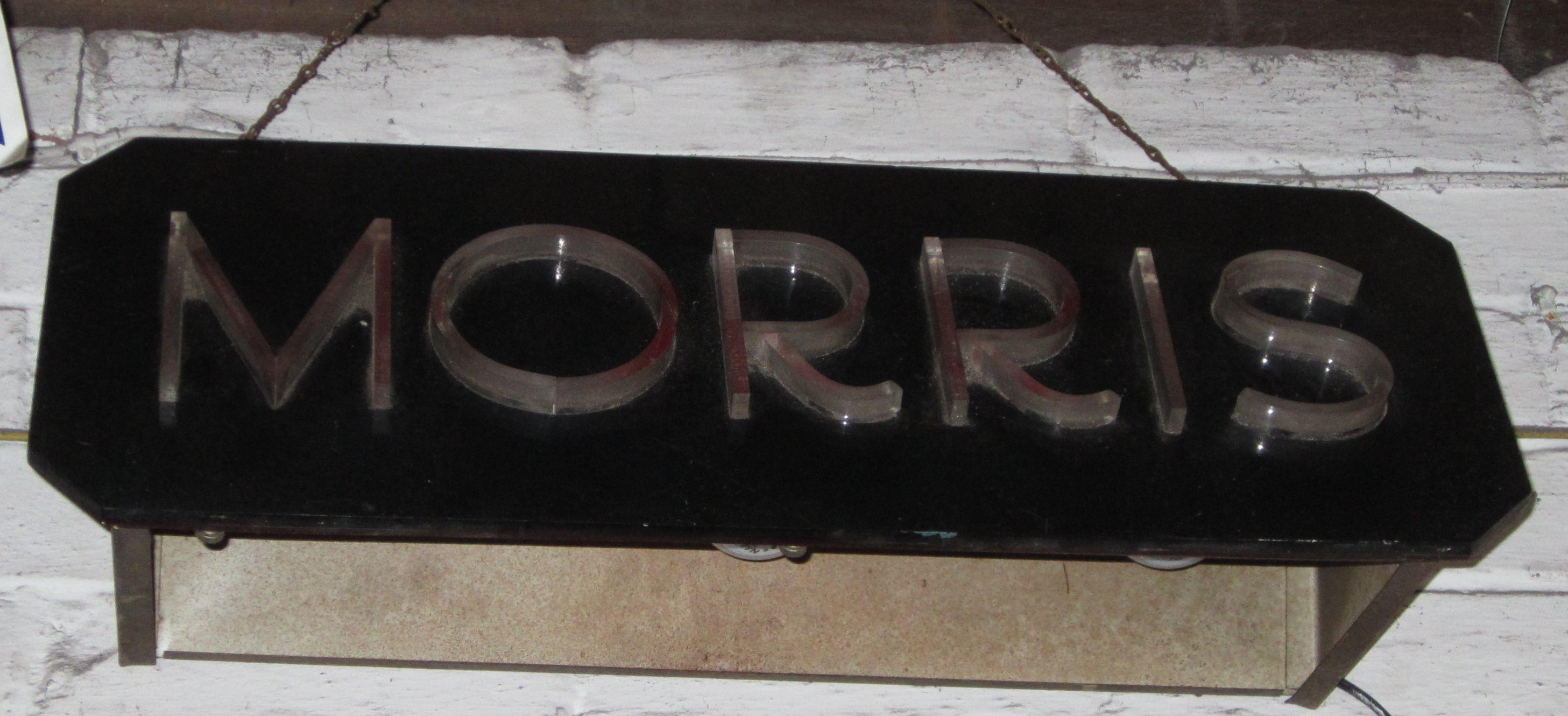 Bonhams Cars : A Morris illuminated sign,