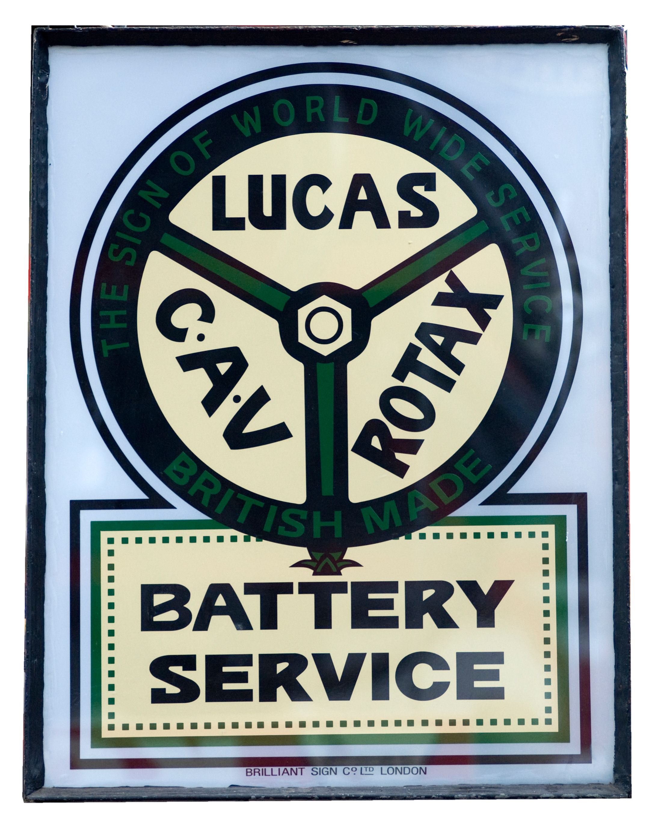 Bonhams Cars : A Lucas – CAV - Rotax Battery Service illuminated ...