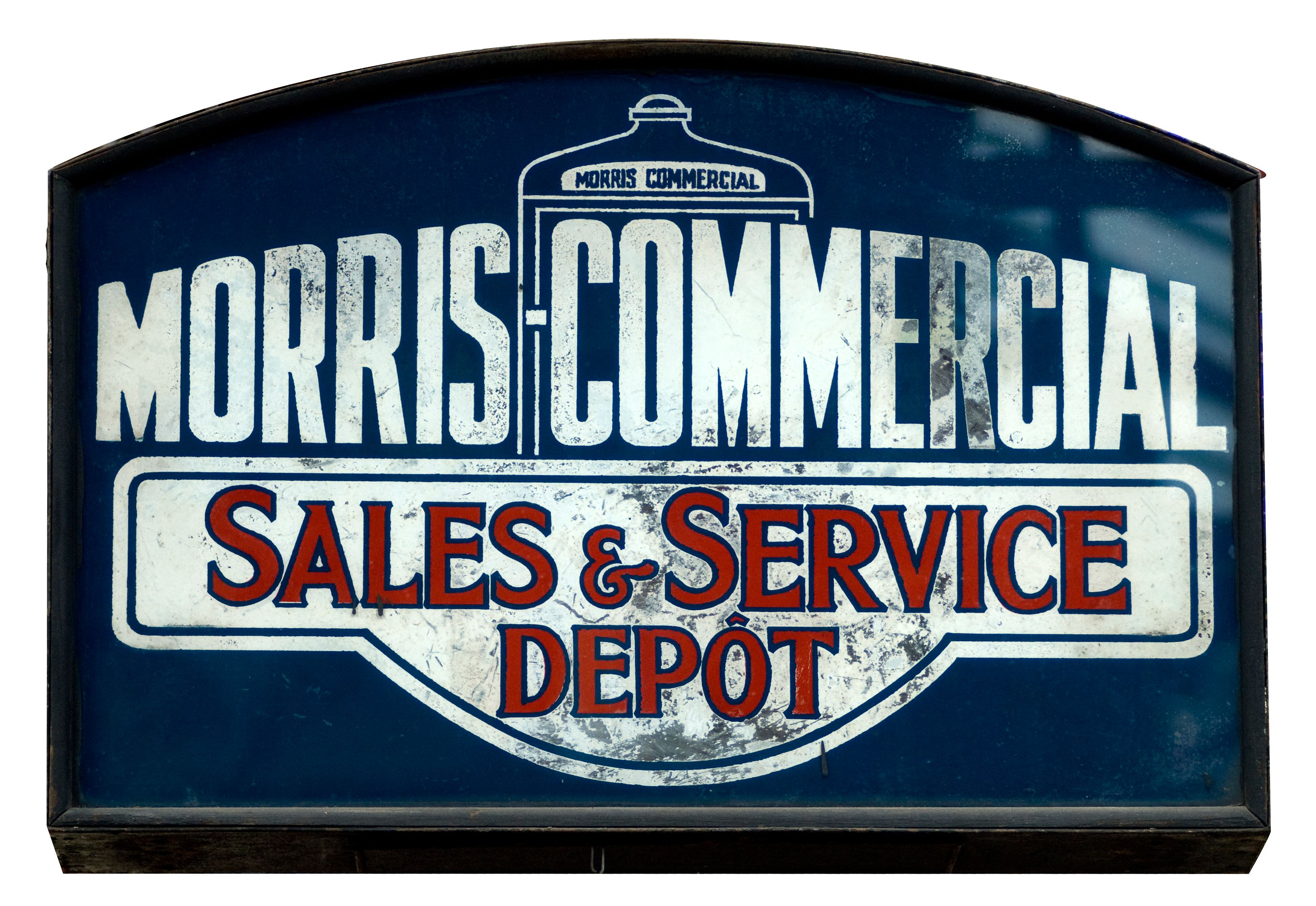 Bonhams Cars : A Morris Commercial Sales and Service Depot illuminated ...