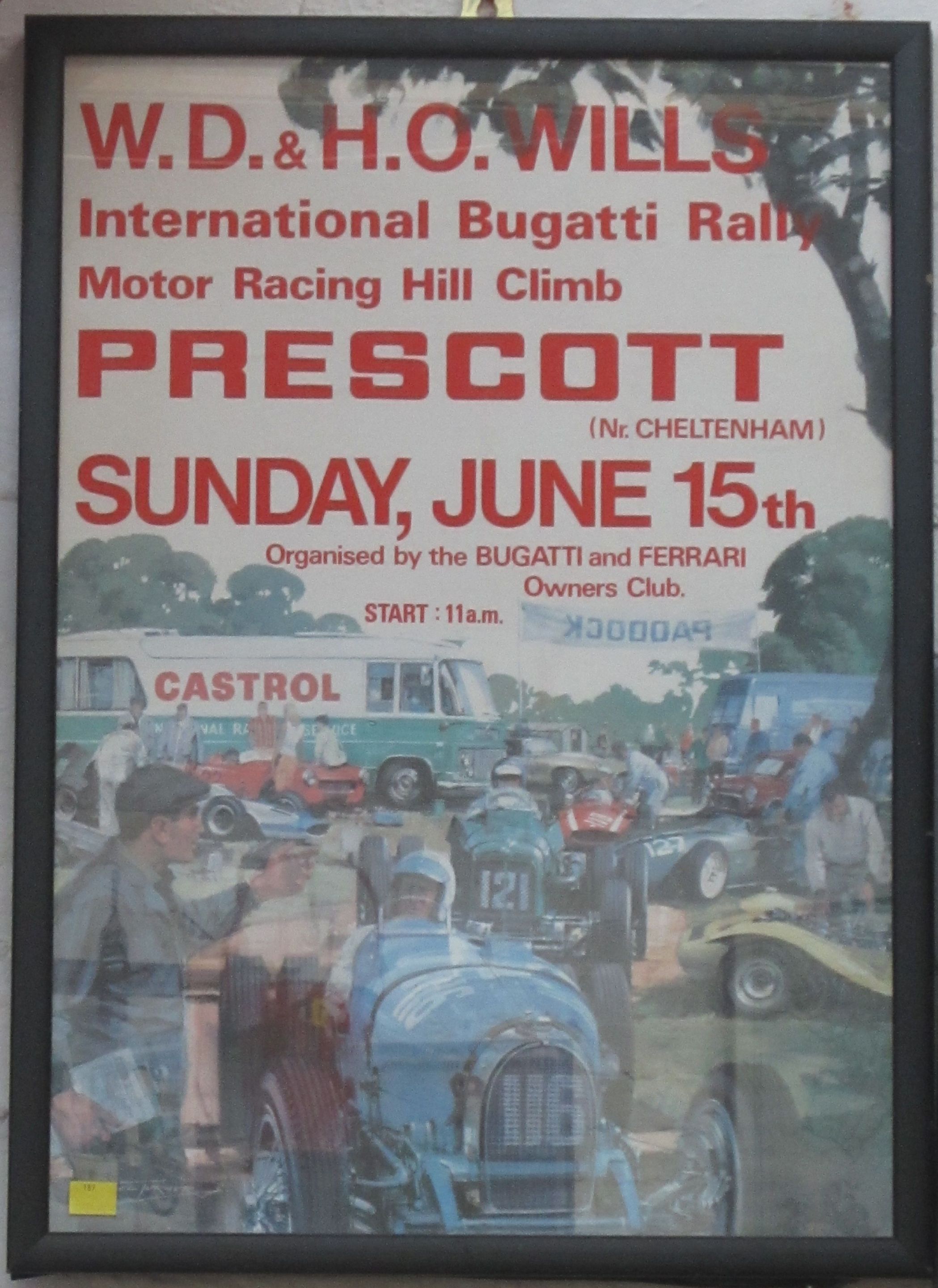 Bonhams Cars : A Prescott International Bugatti Rally poster,