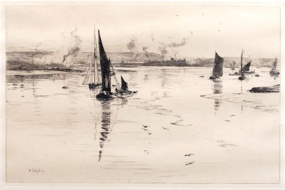 Bonhams : William Lionel Wyllie (British, 1851-1931) The Mouth of the ...