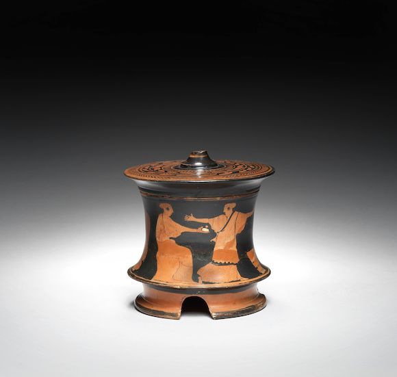 Bonhams : An Attic red-figure tripod pyxis