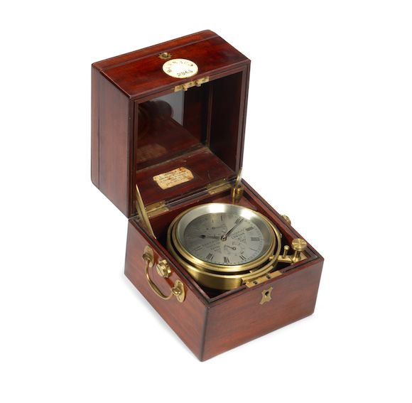 Bonhams : A Two Day ship's chronometer, By Barraud of London, Maker to ...