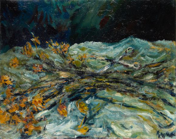 Bonhams : Adrian Ryan (British, 1920-1998) Flowers and scissors, c.1943