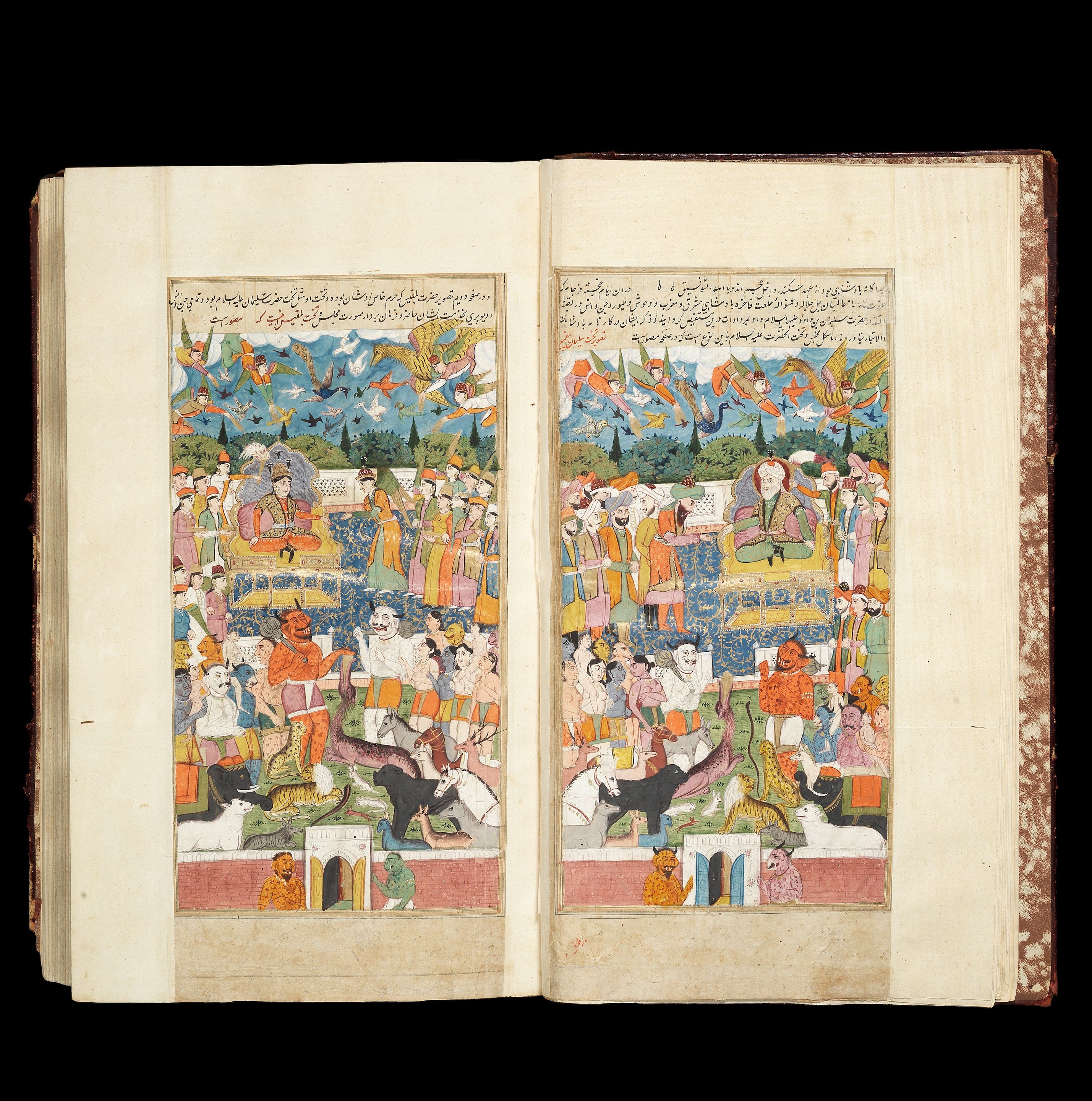 Firdausi, Shahnama, The Book of Kings, a large illuminated manuscript ...