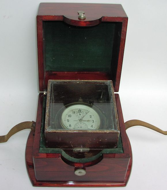 Bonhams : A boxed 20th century Russian ship's chronometer