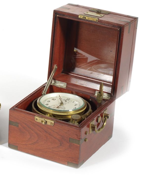 Bonhams : A boxed late 20th century Russian ship's chronometer