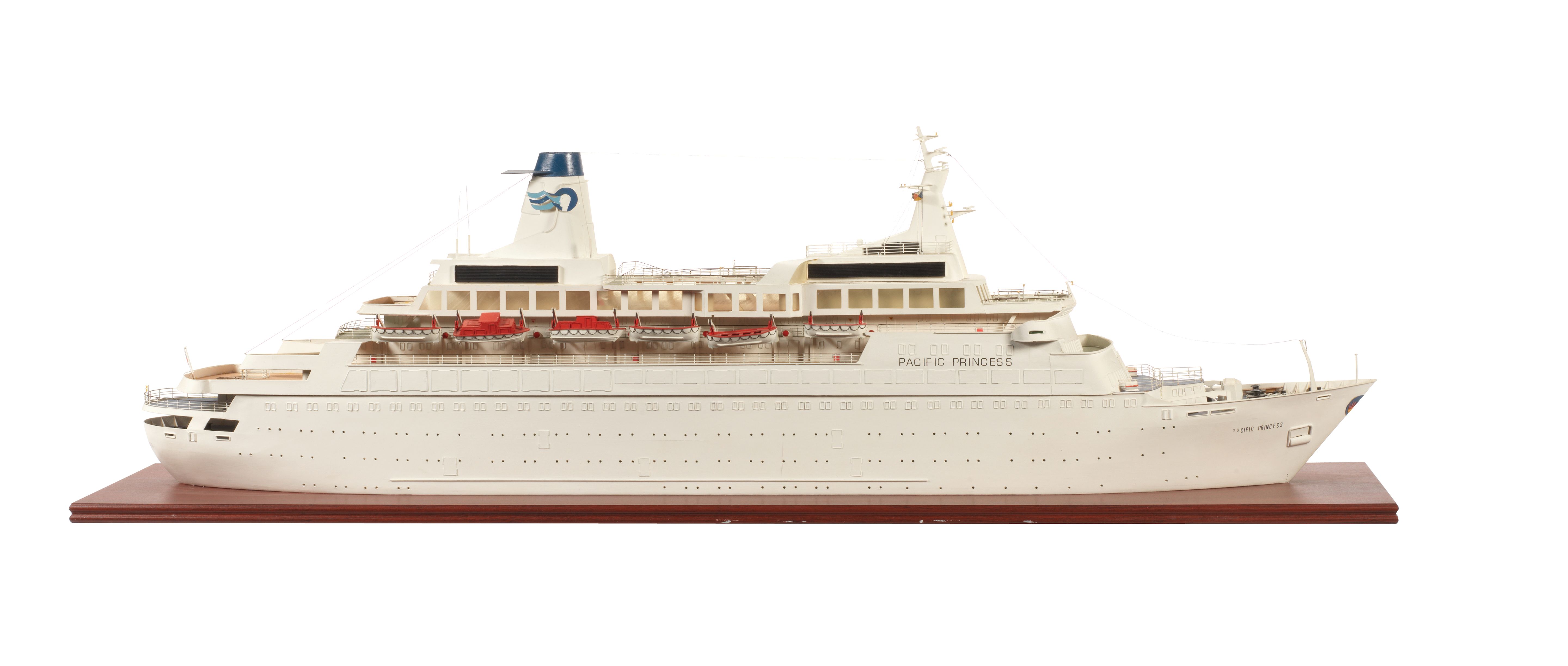 Bonhams : A waterline model of the Cruise Liner Pacific Princess 1970 ...