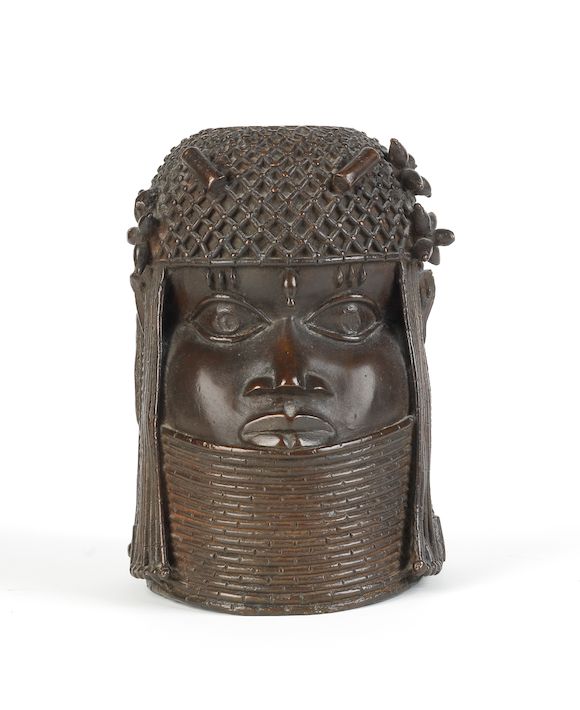 Bonhams : A reproduction Benin bronze