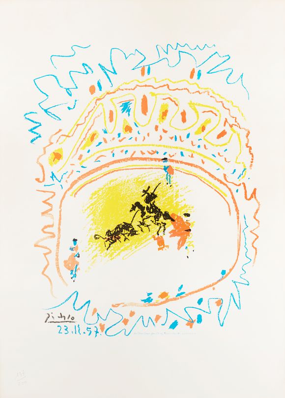 Bonhams : After Pablo Picasso Picasso et la Tauromachie Lithographic ...