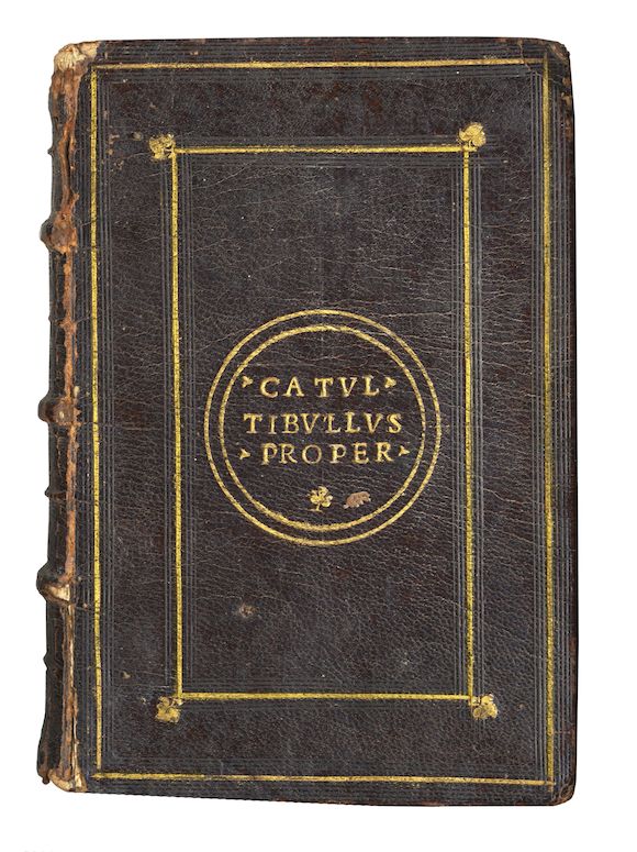 Bonhams : CATULLUS, TIBULLUS and PROPERTIUS [Opera], 1534