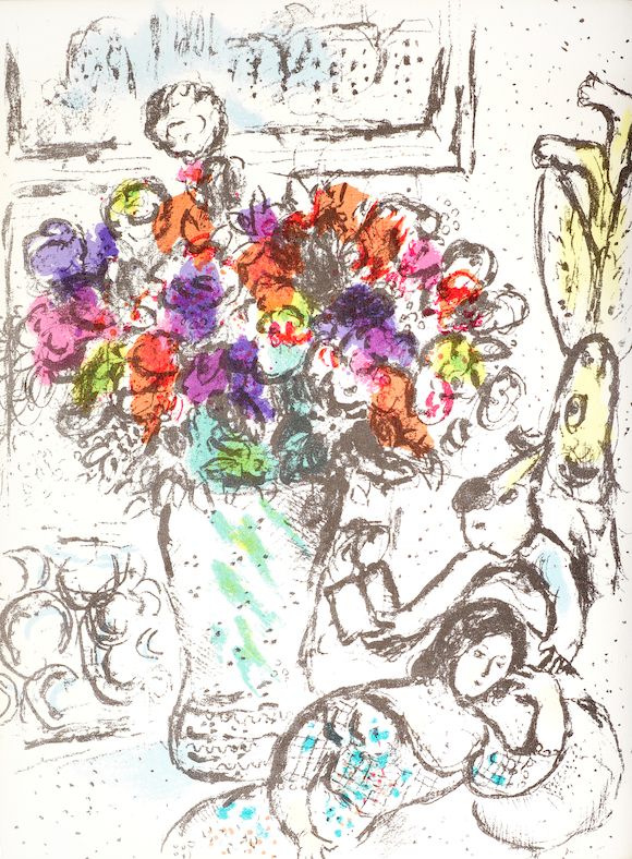 Bonhams : Marc Chagall (Russian/French, 1887-1985) The Lithographs of Marc Chagall, Volumes I-IV ...